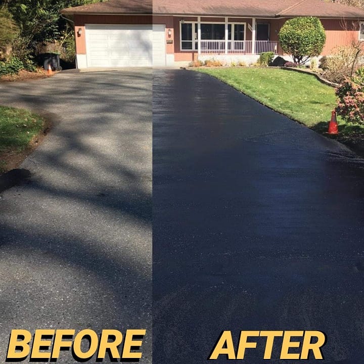 Sealcoating Asphalt Driveway